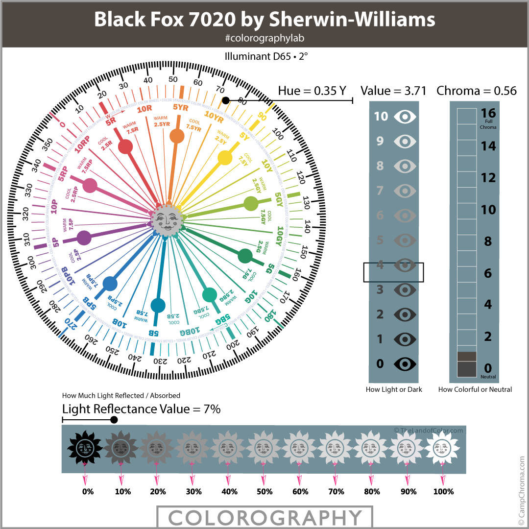 Black Fox 7020 by Sherwin-Williams Expert SCIENTIFIC Color Review